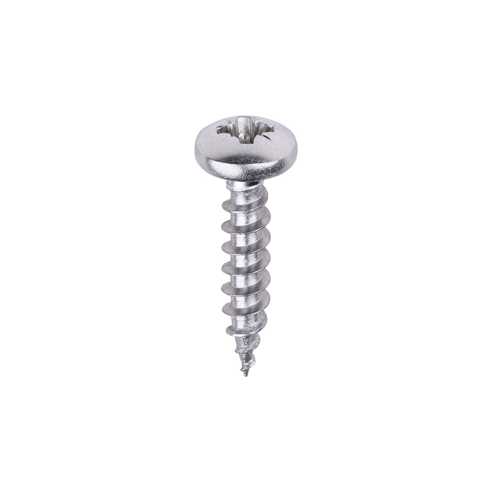 4.0 x 20 - Classic Screw PZ2 PAN A2 SS – GreaseApe