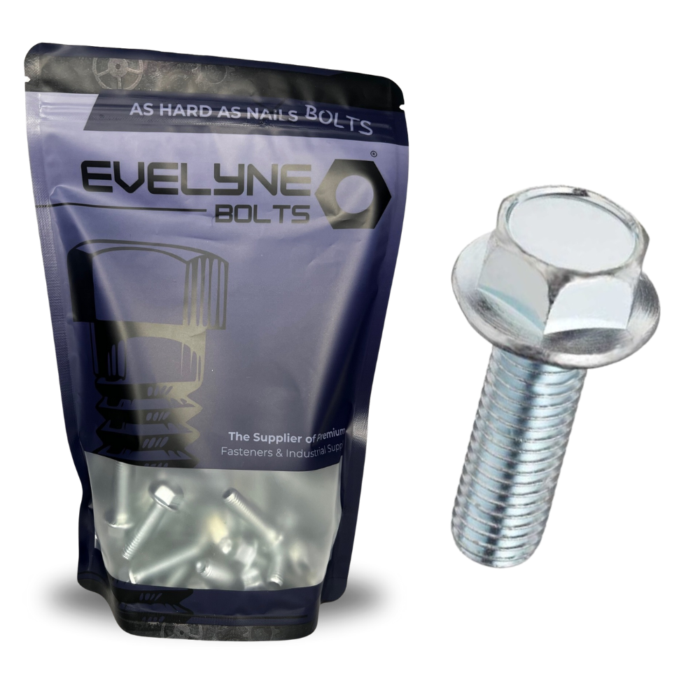 Serrated Flanged Bolt - M10x45 - Evelyne Bolts® – GreaseApe