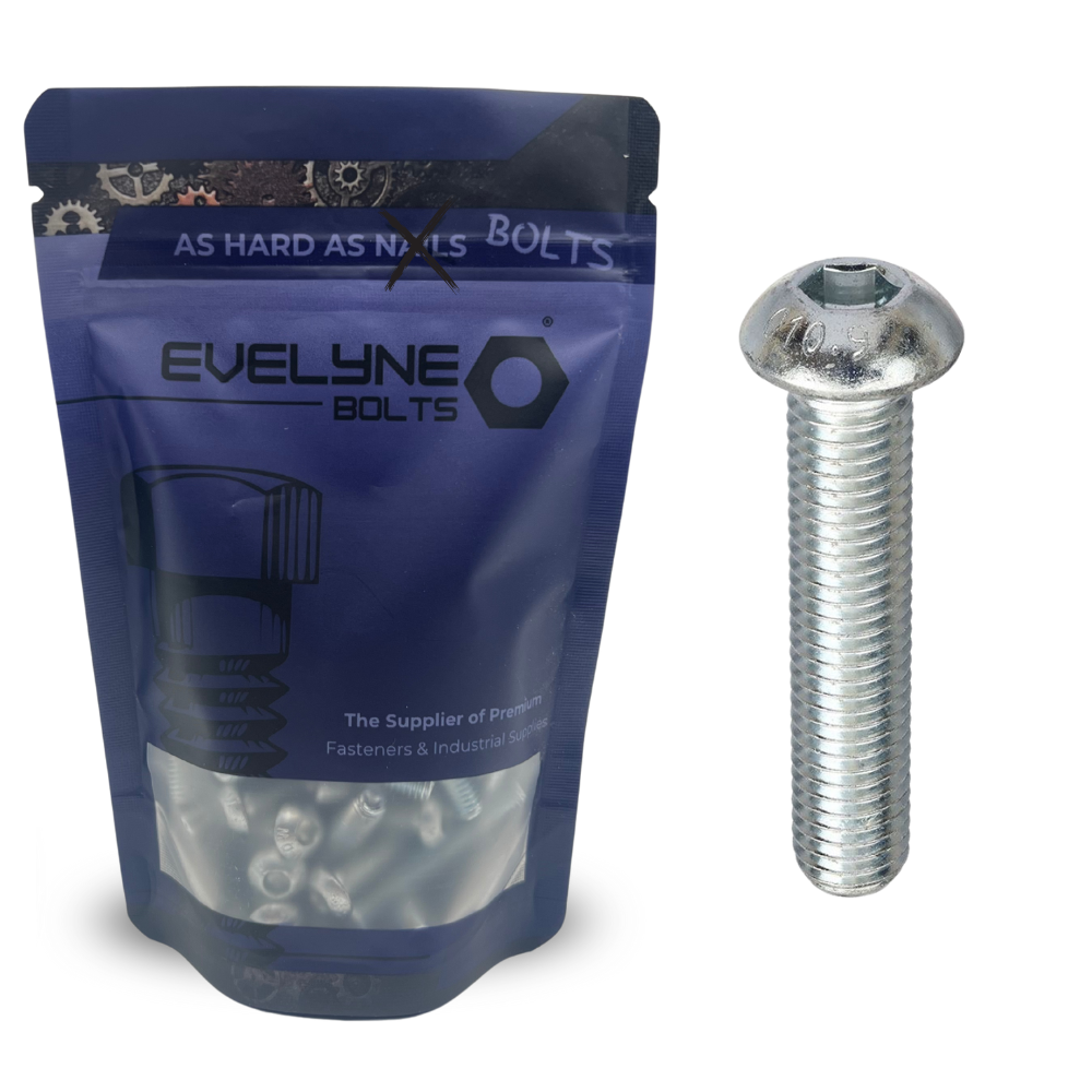 Button Head - Socket Screw - M3x12 - Evelyne Bolts® – GreaseApe