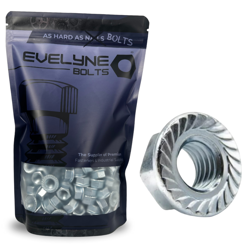 M8 Flange Nuts - Evelyne Bolts® – GreaseApe