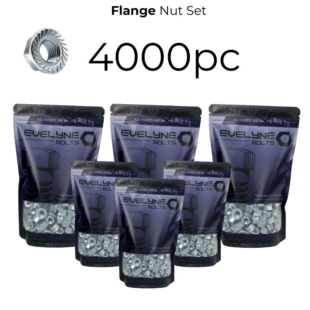 4000pc Flange Nut Set - [Free Repair Washers - 4000pc] – GreaseApe